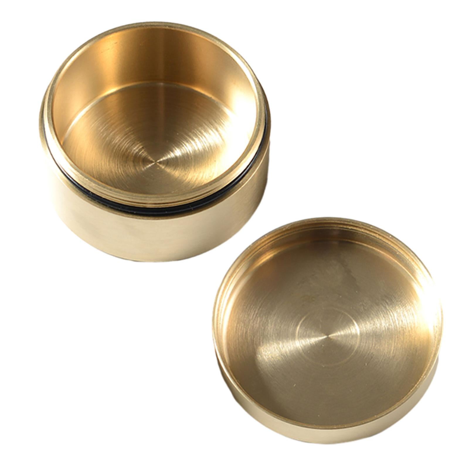 Brass Case Metal Pocket Container for Working Outdoor Camping - Walmart.com