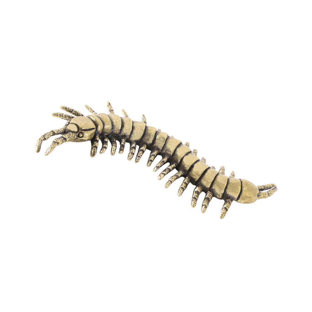 Brass Centipedes Statue Antique Miniature Chinese Ceremony Artistic ...