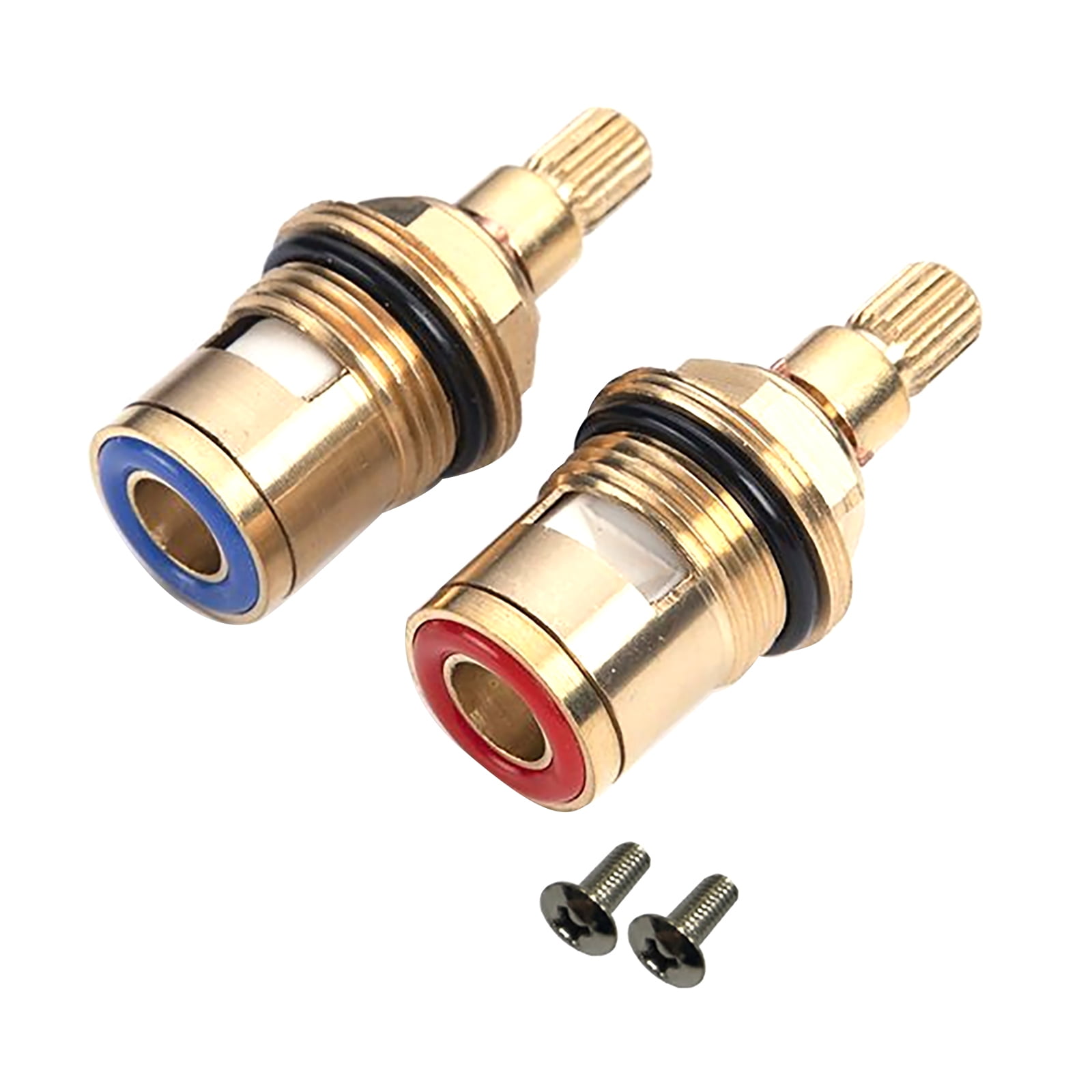 Brass & Ceramic Tap Cartridge Valves Set G1/2 Thread for Kitchen ...