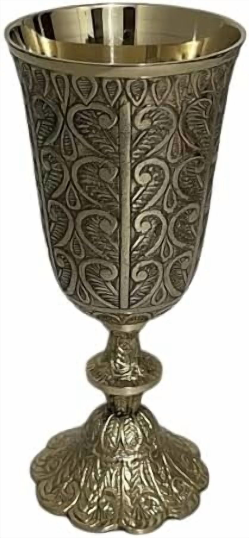 Brass Chalice Goblet - Vintage Style King Communion Cup Medieval Theme ...