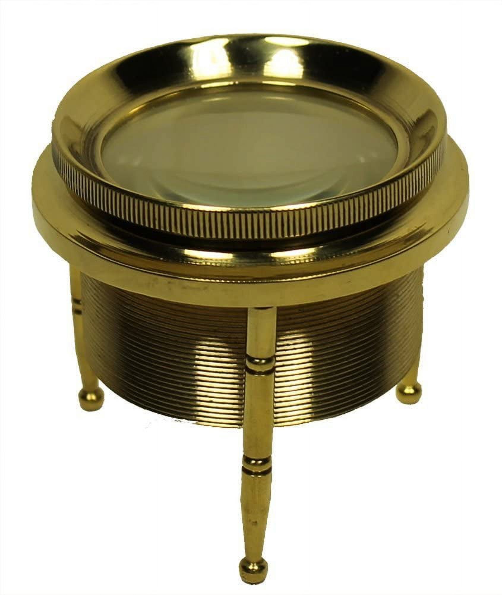 Brass Chart Magnifier 2"- Desktop Magnifying Glass - Map Reader ...