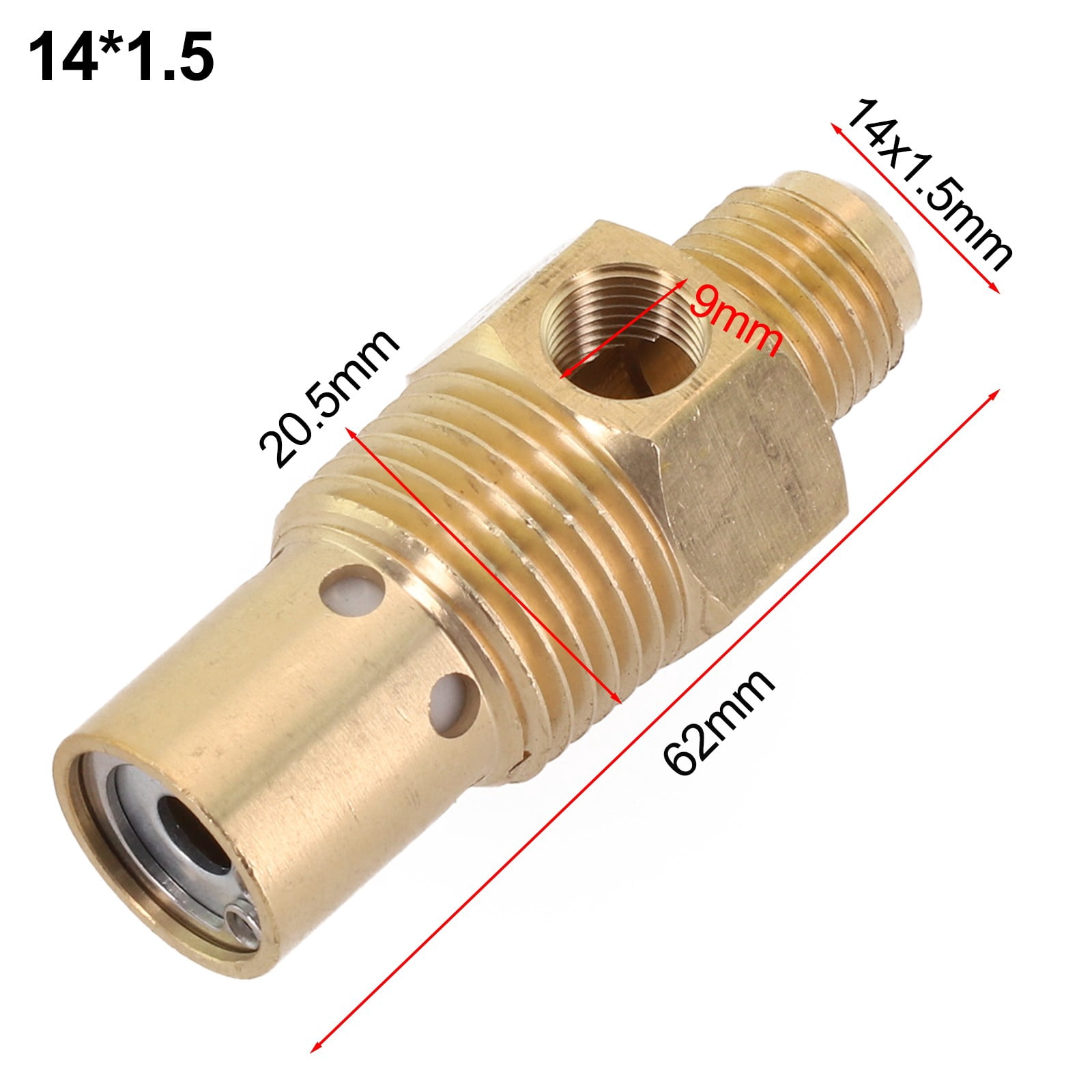 Brass Check Valve for Air Compressor Male Threaded Overpressure Safety ...