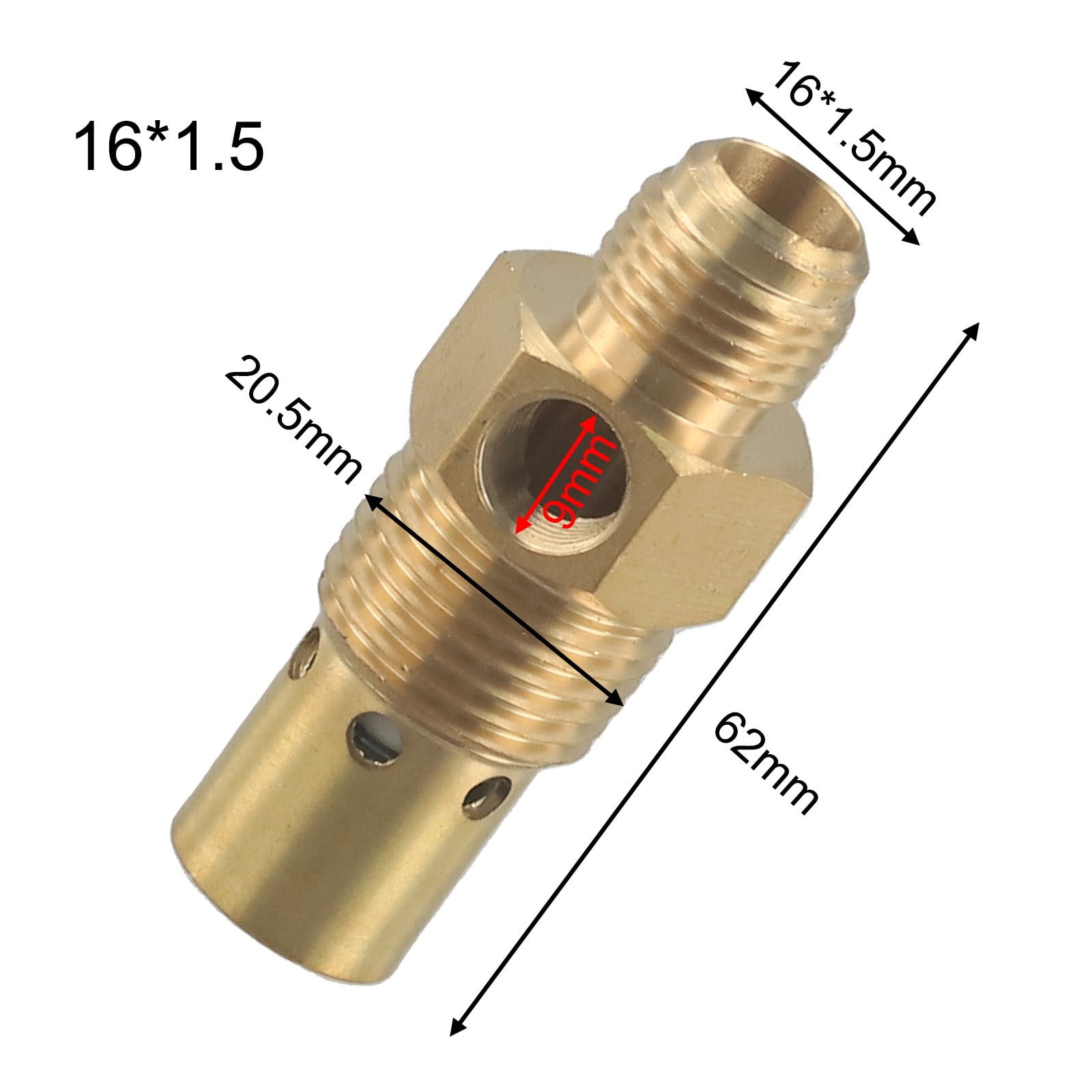 Brass Check Valve for Air Compressor Male Threaded Overpressure Safety ...