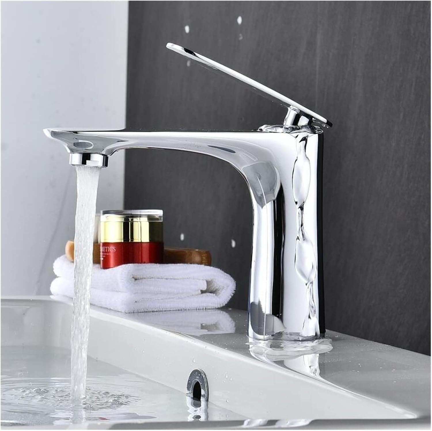 Brass Chrome/Gold/White/Black/red/Orange Basin Faucet Hot and Cold ...