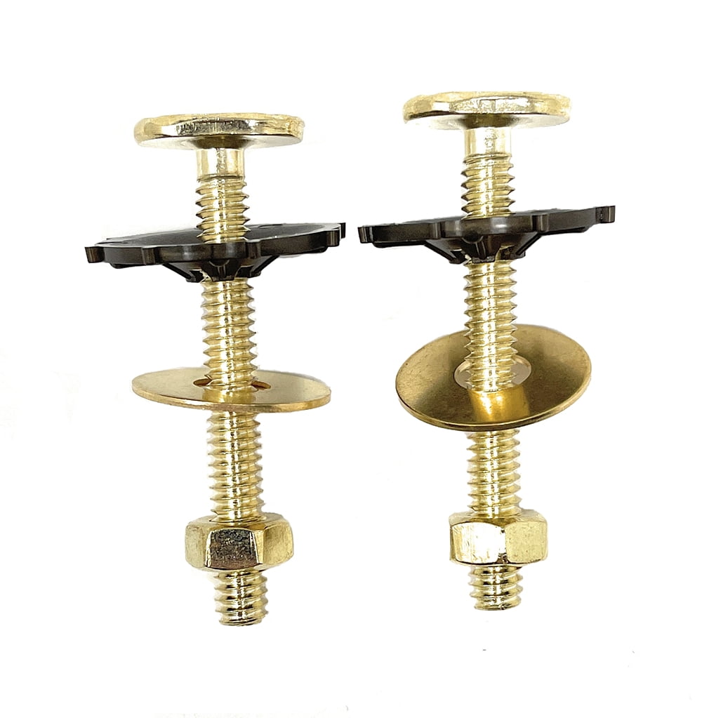 Brass Closet Bolt Set with Nuts and Washers, Toilet Bolt Set - Walmart.com