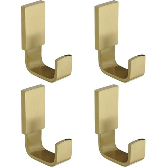 Brass Clothes Hook Single Towel Hook for Bathroom Kitchen Garage Square ...
