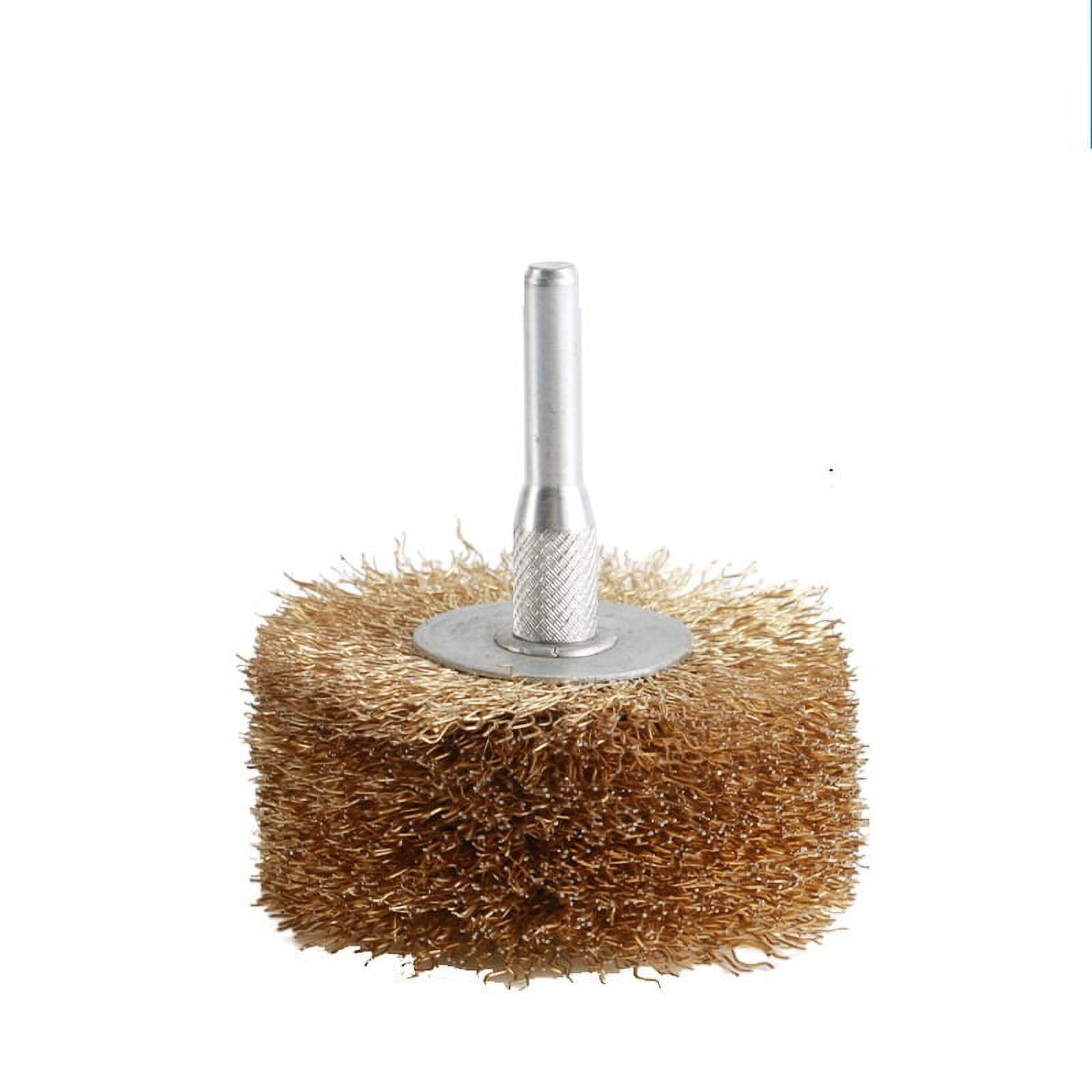 Brass Coated Wire Wheel, Drill Attachment For Easy Access To Narrow ...