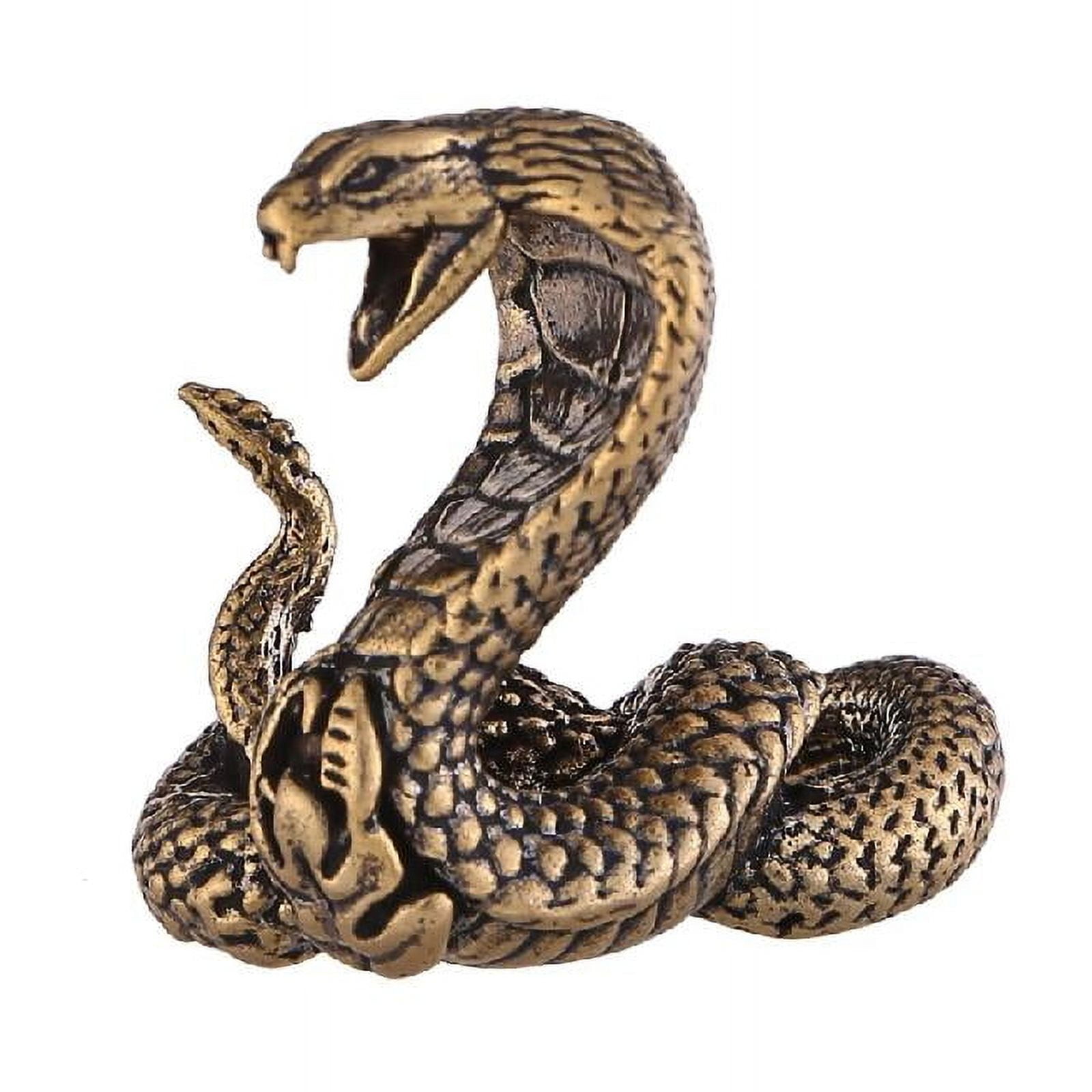 Brass Cobras Statues Snake Figurines Sculptures Desktop Ornament for ...