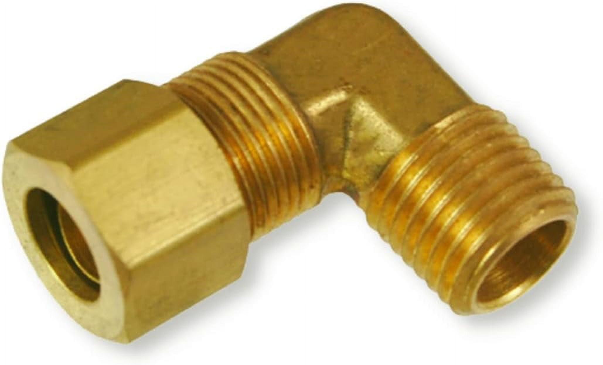 Brass Compression x NPTF Male 90 Degree Elbow/Corner Adapter Fitting ...