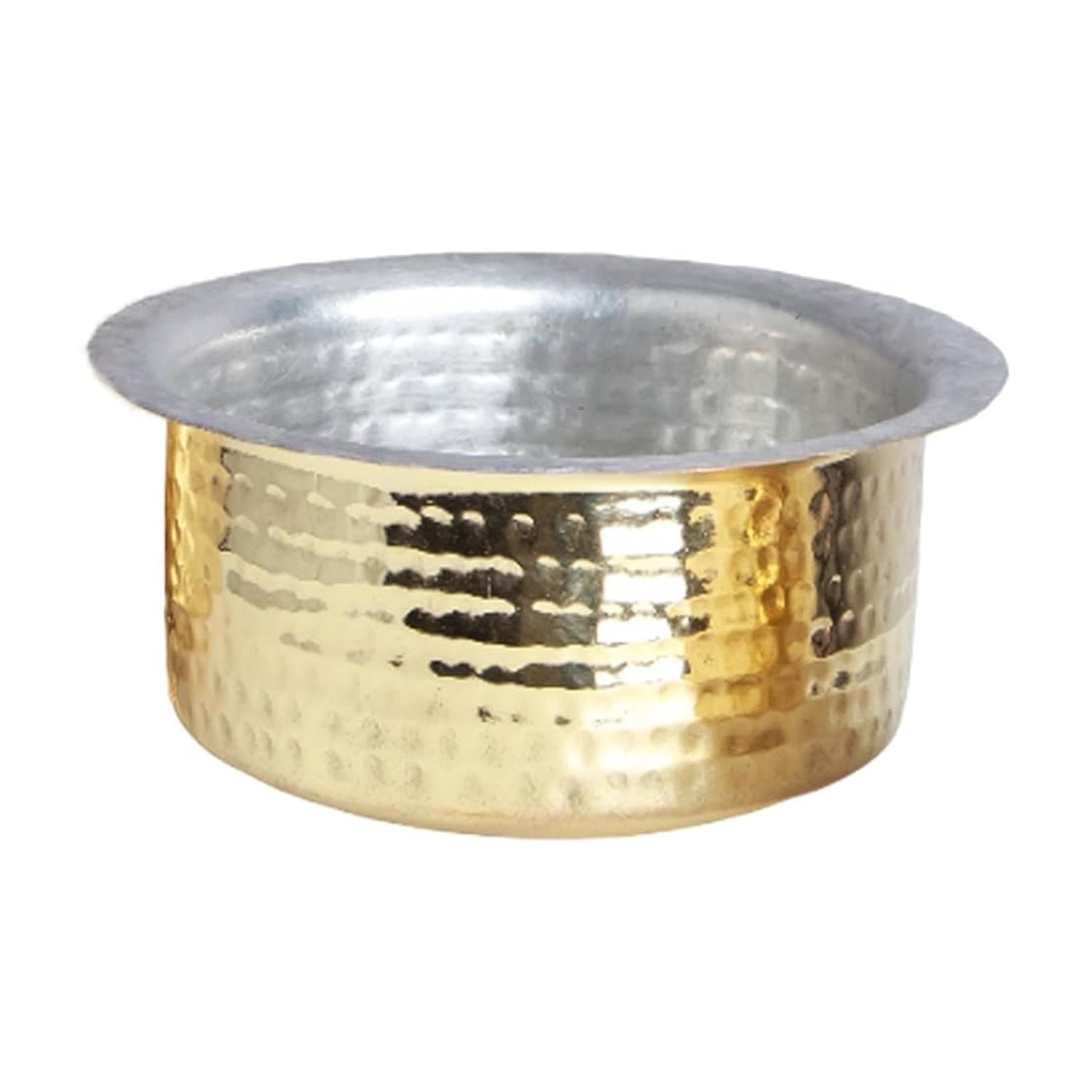 Brass Patila, Brass Cookware, 2.3 Liter Cooking Pot, Patila, Handi ...