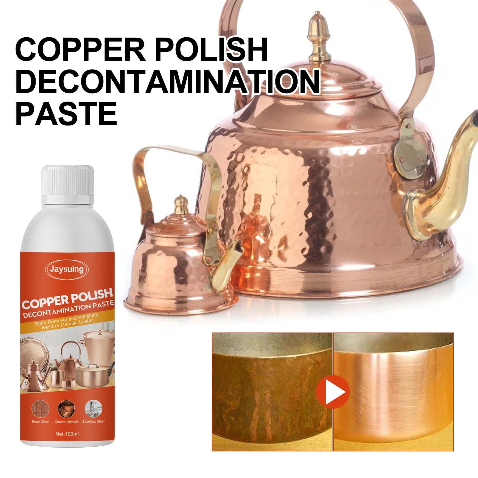Brass and Copper Tarnish Remover, Powerful Organic Formula That Safely ...