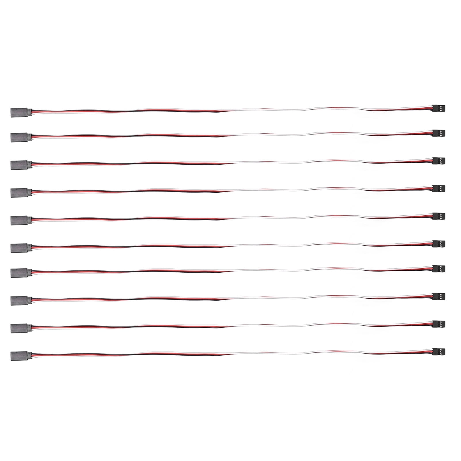 Brass Core Extension Cable,10PCS 3 Pin Servo Extension Cable Model Car Servo Driver Connection ...