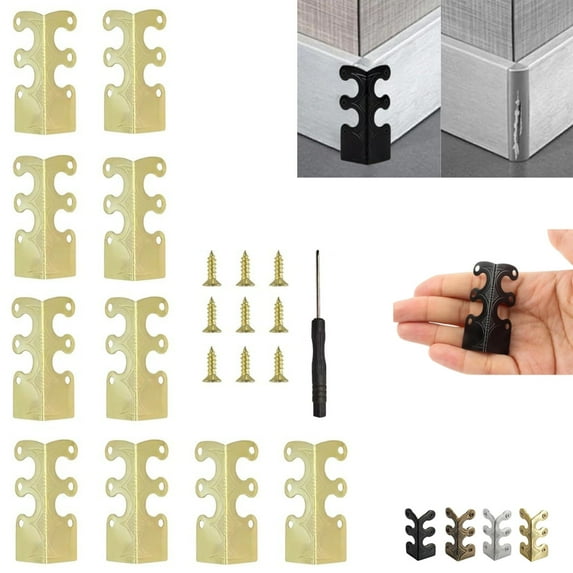 Brass Corner Protector, Solid Brasses Baseboard Corner Protectors ...