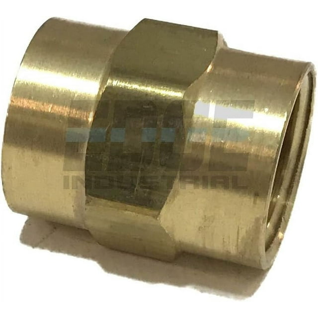 Brass Coupling 1/2" Female NPT FNPT Fuel / AIR/ Water / Oil/ Gas (Qty 01) - Walmart.com