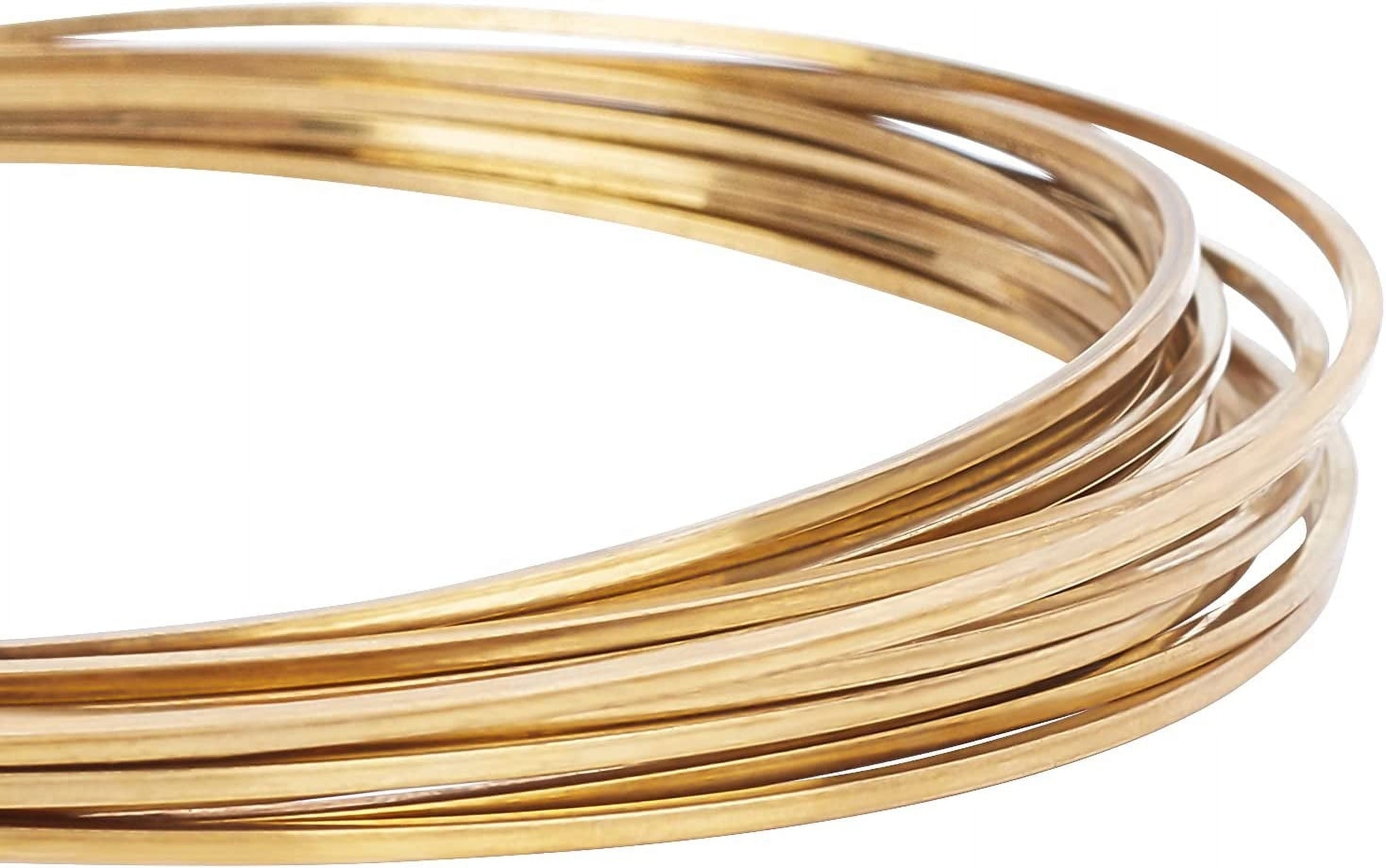 Brass Craft Wire Square Raw(Unplated) 15 Gauge 1.5x1.5mm 5m/roll ...