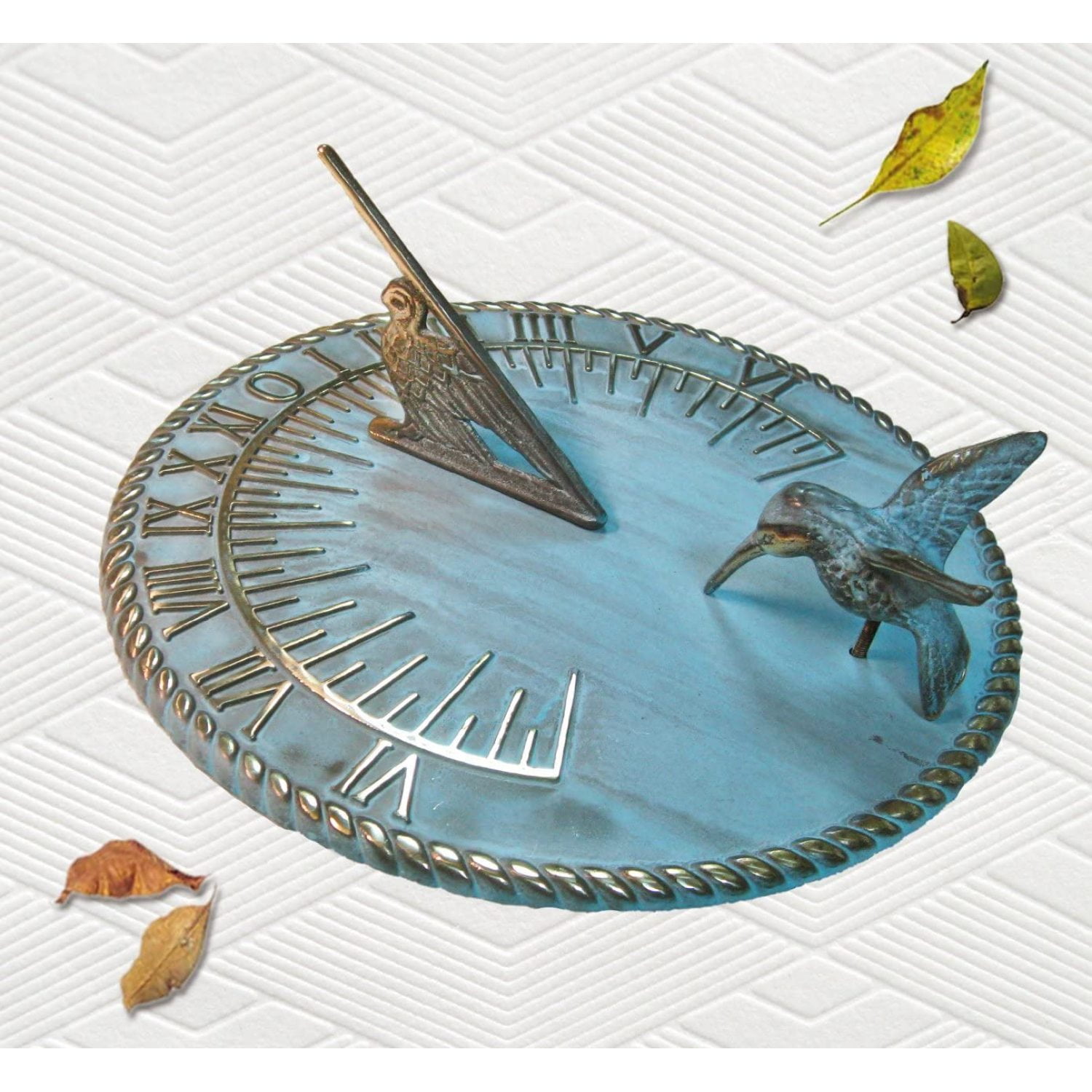 Brass Decorative Hummingbird Sundial 10" Inches Wide - Walmart.com
