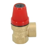 1/2 Inch Diaphragm Brass Safety Valve,Adjustable Pressure Relief 3-7 ...