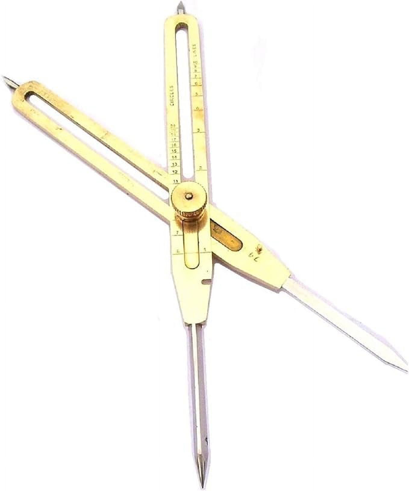 Brass Divider Proportional Engineer Drafting Tool 9" Compass Divider - Walmart.com
