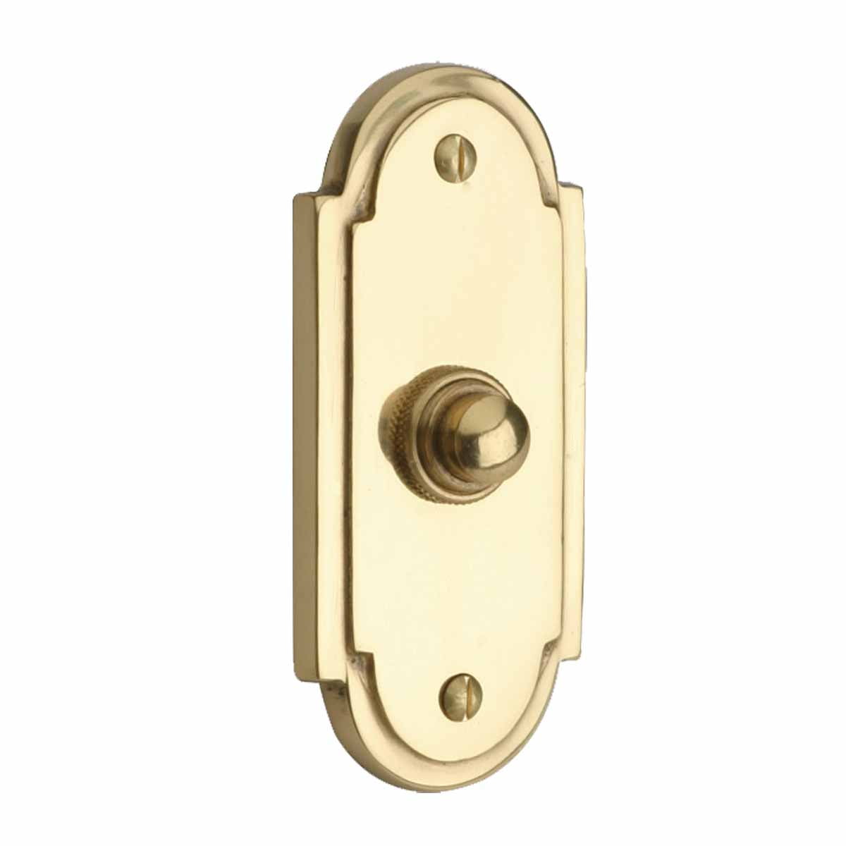 Brass Door Bell, Wired Front Doorbell Button, Traditional 4" Colonial ...