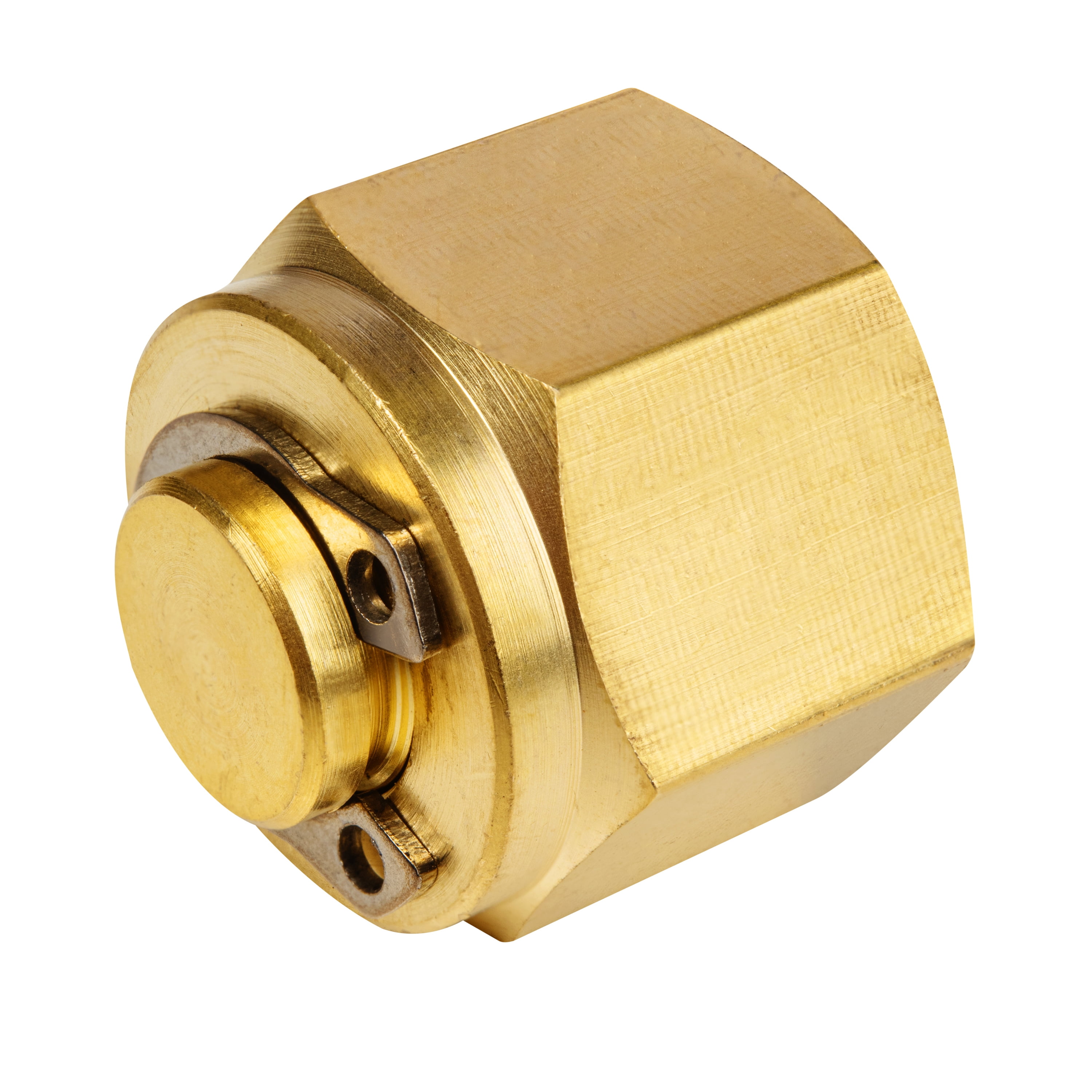 Brass Double Ferrule Instrumentation Tube Fitting - Cap - 10mm Tube OD ...