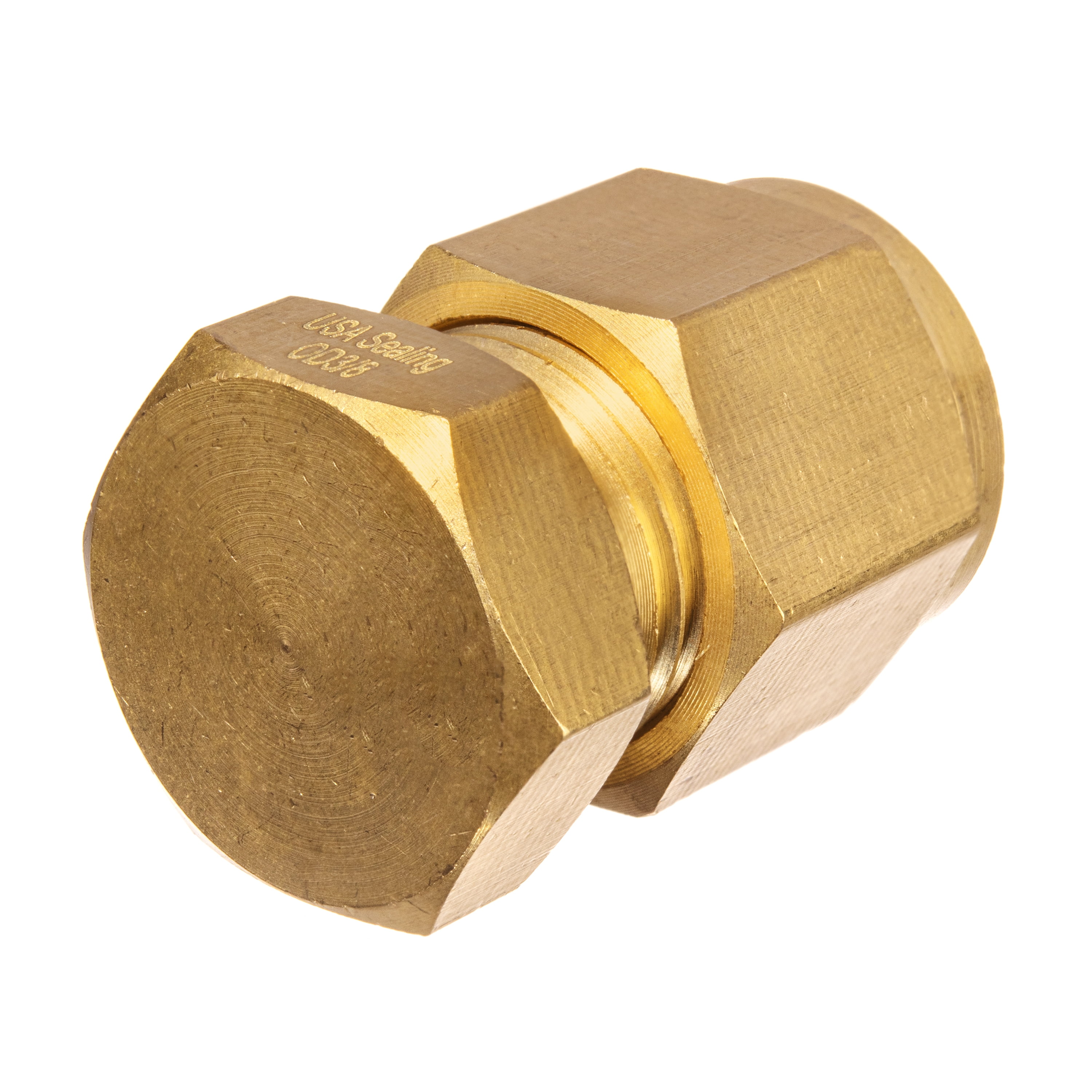 Brass Double Ferrule Instrumentation Tube Fitting - Plug - 10mm Tube OD ...