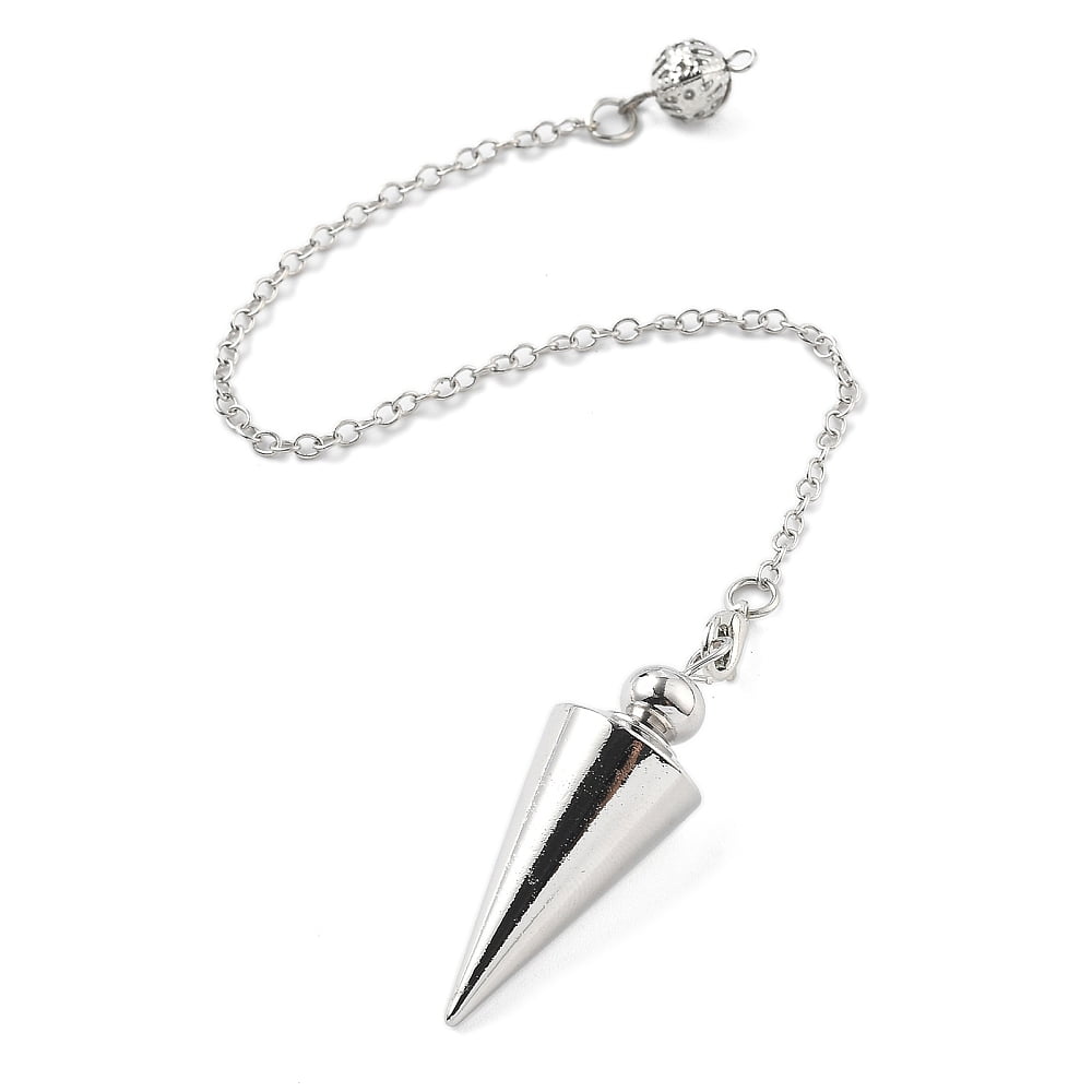 Brass Dowsing Pendulum Big Pointed Cone Pendants with Lobster Claw ...