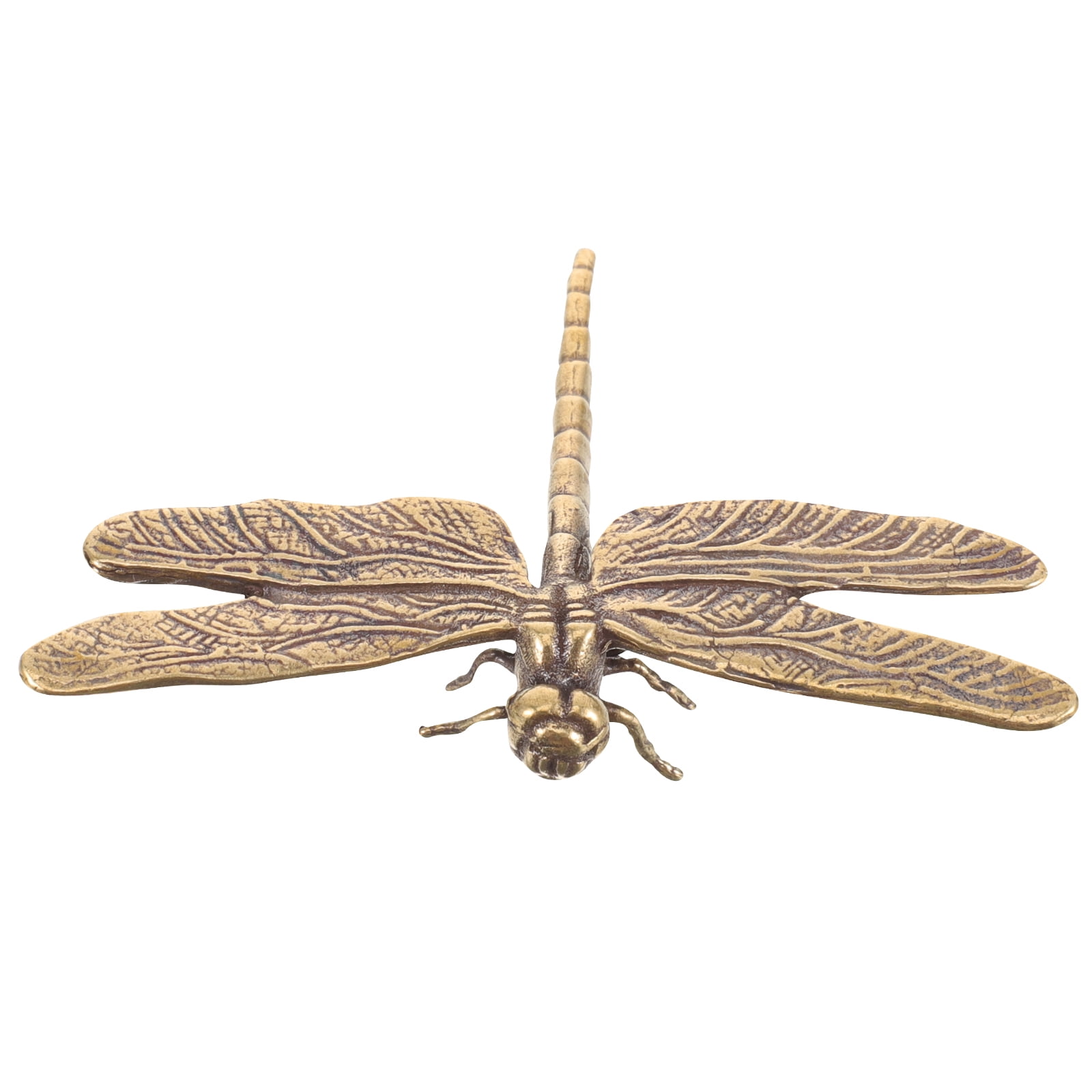 Brass Dragonfly Figurine Vintage Statue for Home Office Decor - Walmart.com
