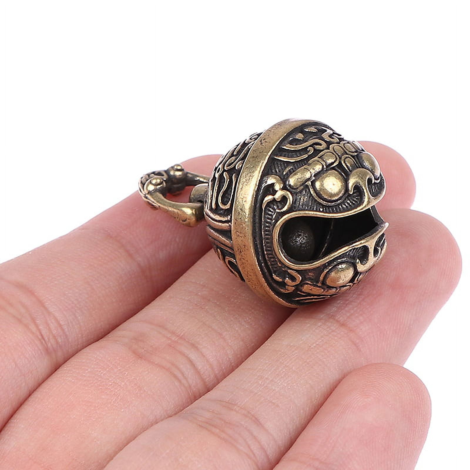 Brass Drop Bell Chinese Good Luck Tinkle Bell Charm For Bracelet and ...