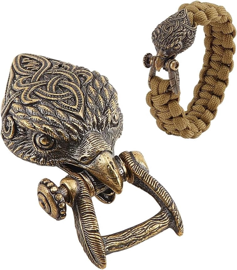 Brass EDC Beads Parachute String Beads Metal Charms for Knife Lanyard ...