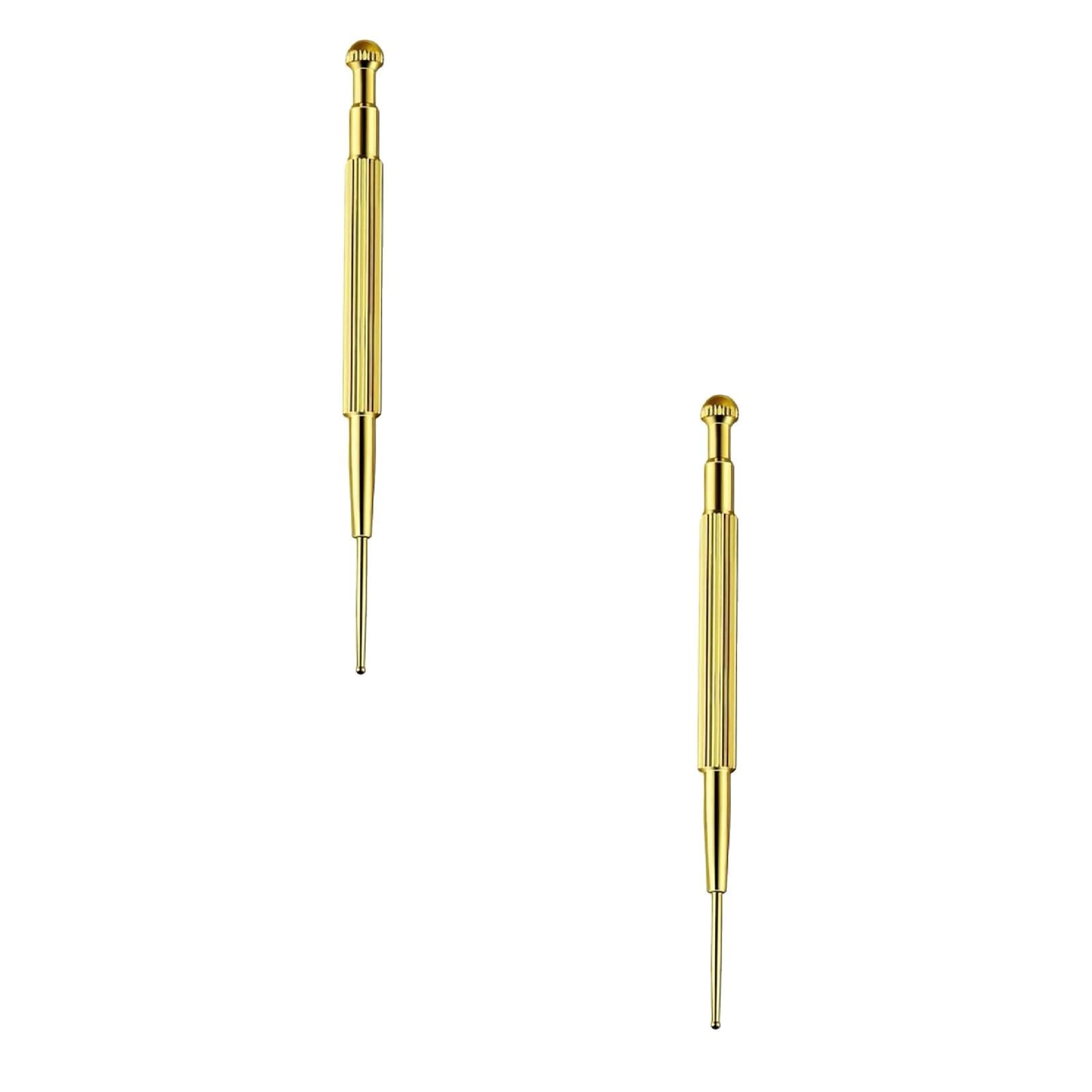 Brass Elastic Ear Body Point Probe Stick Double Headed Retractable ...