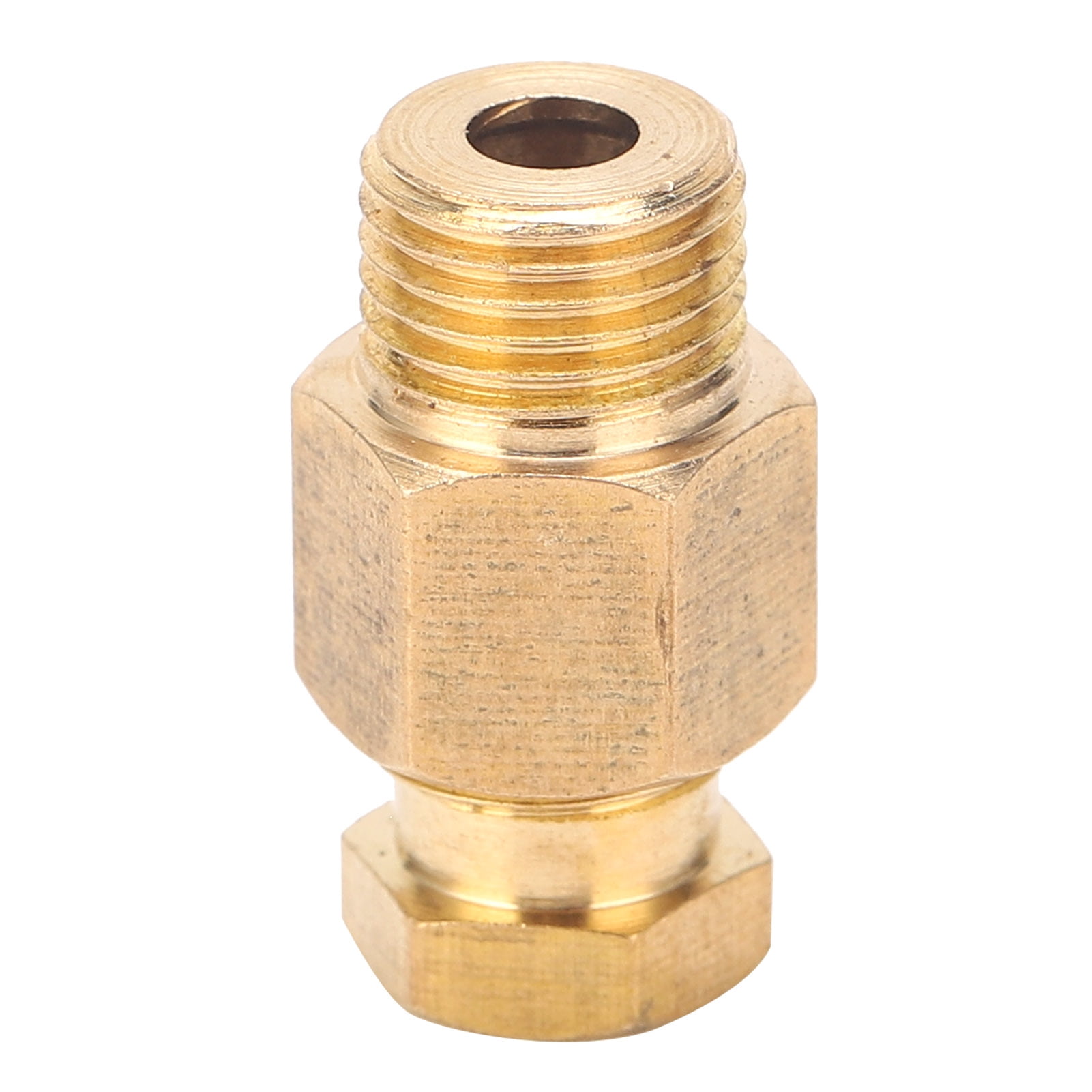 Brass Elbow Connector, Oil Pipe Fitting Adapter, Straight Block ...