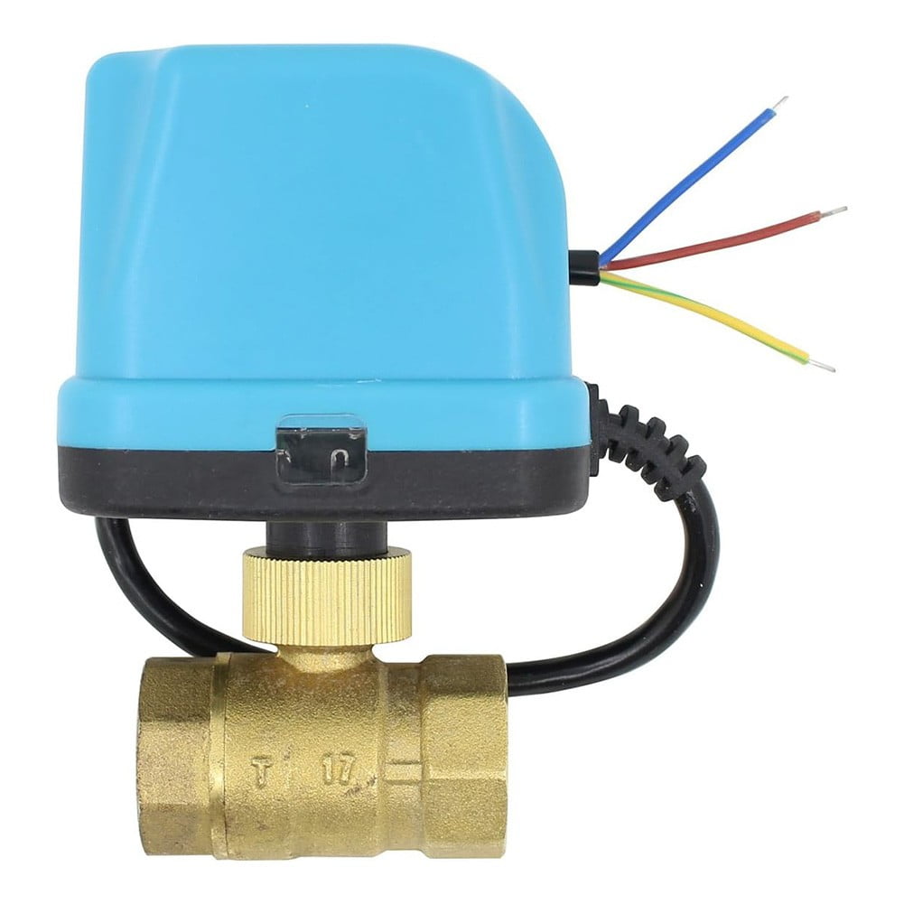 Brass Electric Ball Valve 2-Wire -Control Bidirectional Motor Ac110 ...