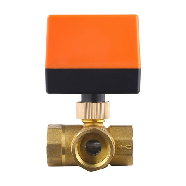 Brass Electric Ball Valve DN15/20/25/40/50 Three Wire Two Control 2-way 3-way Solenoid Valve ...