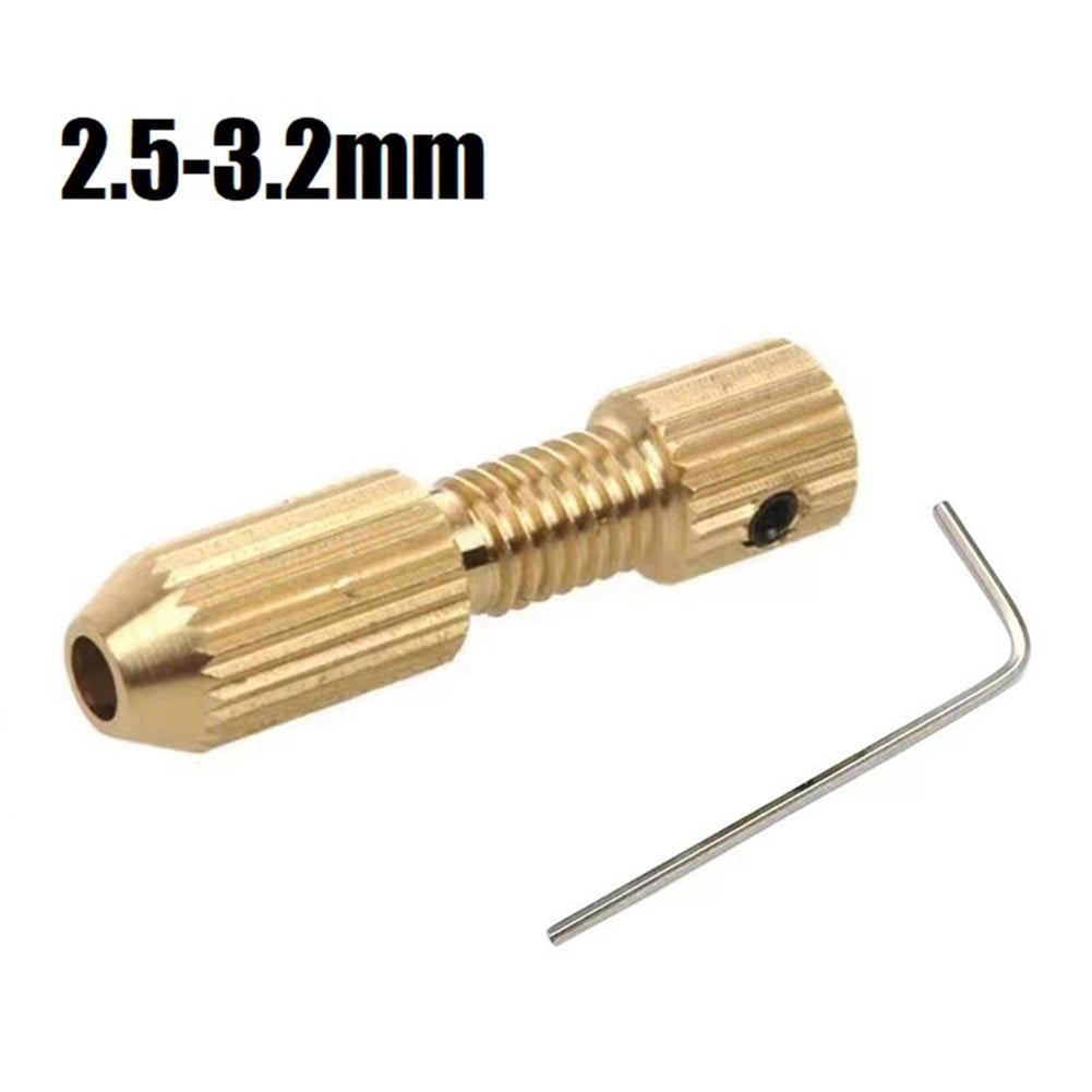 Brass Electric Motor Shaft Clamp Fixture Chuck Mini Small Collet Drill ...
