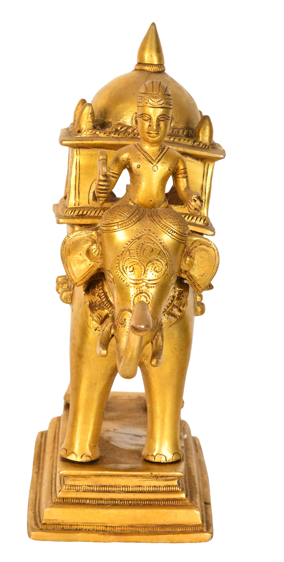 Brass Elephant Palki of a King | Home Decor - Brass Statue - Walmart.com