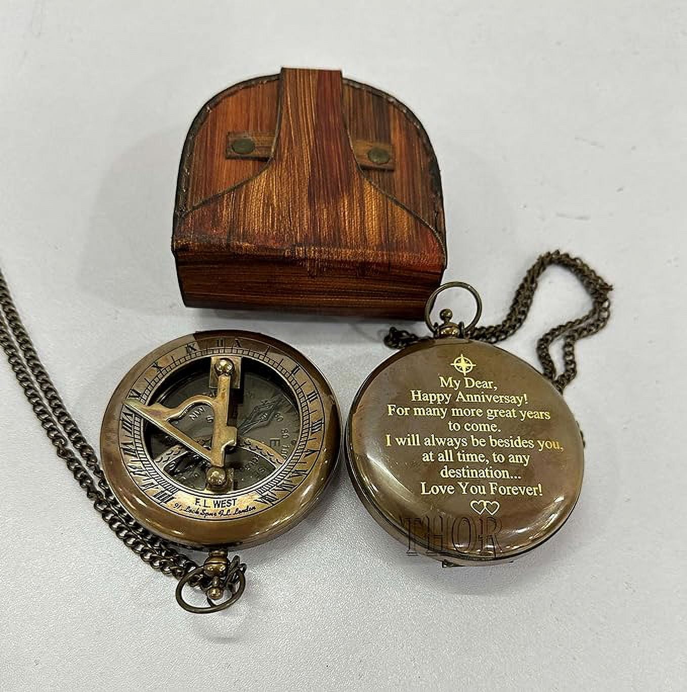 Brass Engraved Compass Son Gift - Dad to Son Gift - Mom to Son Gift ...