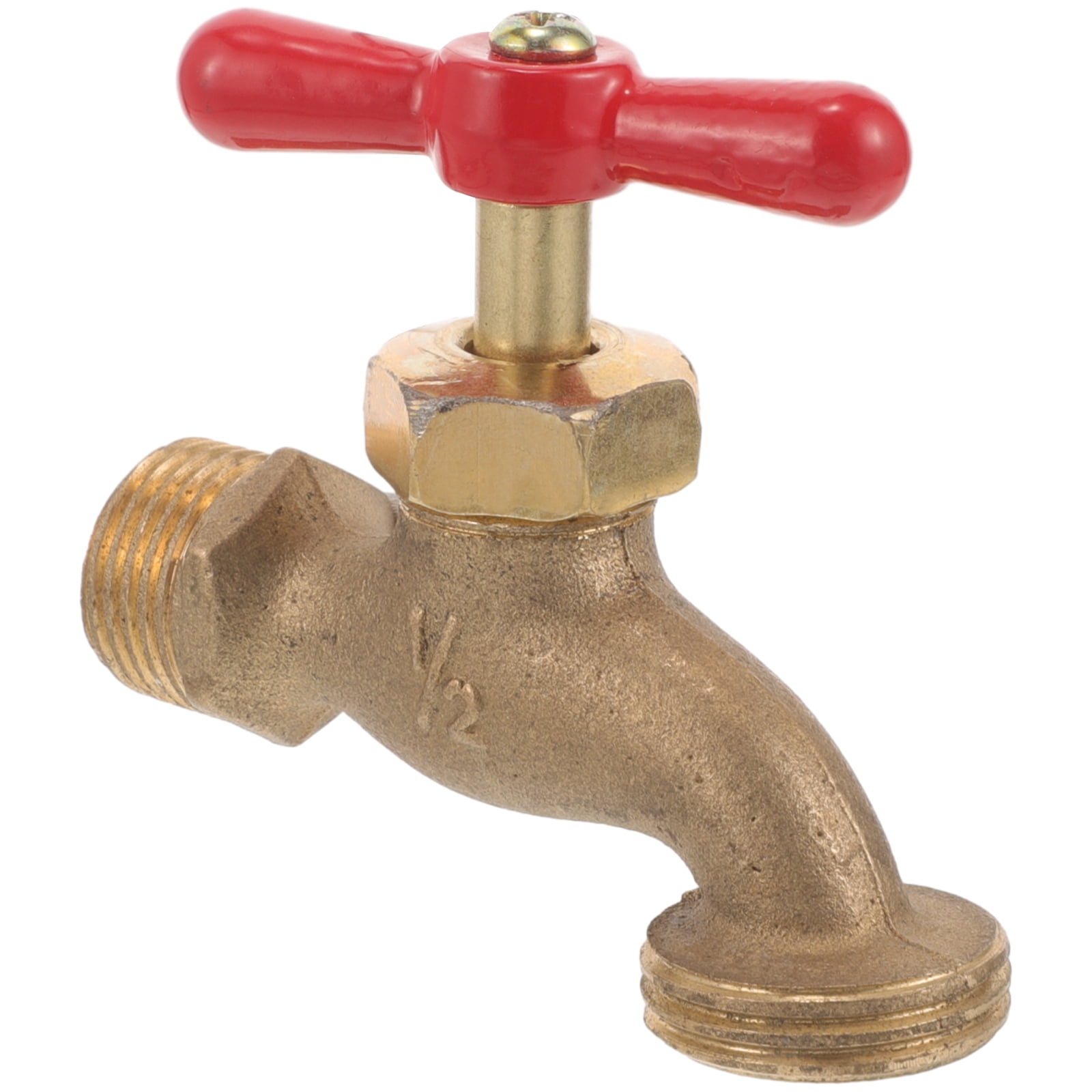 Brass Faucet Yard Faucets Water Nozzle Hose Pipe Metal Slow Open ...