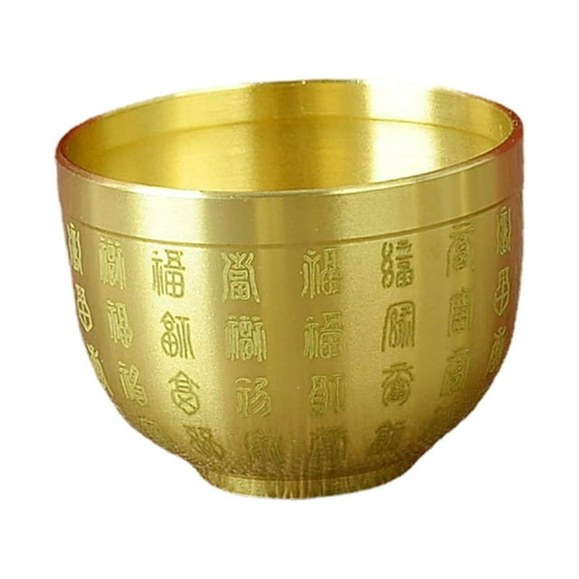 Brass Feng Shui Bowl Decoration Fortune Folk Chinese Character Figurine ...