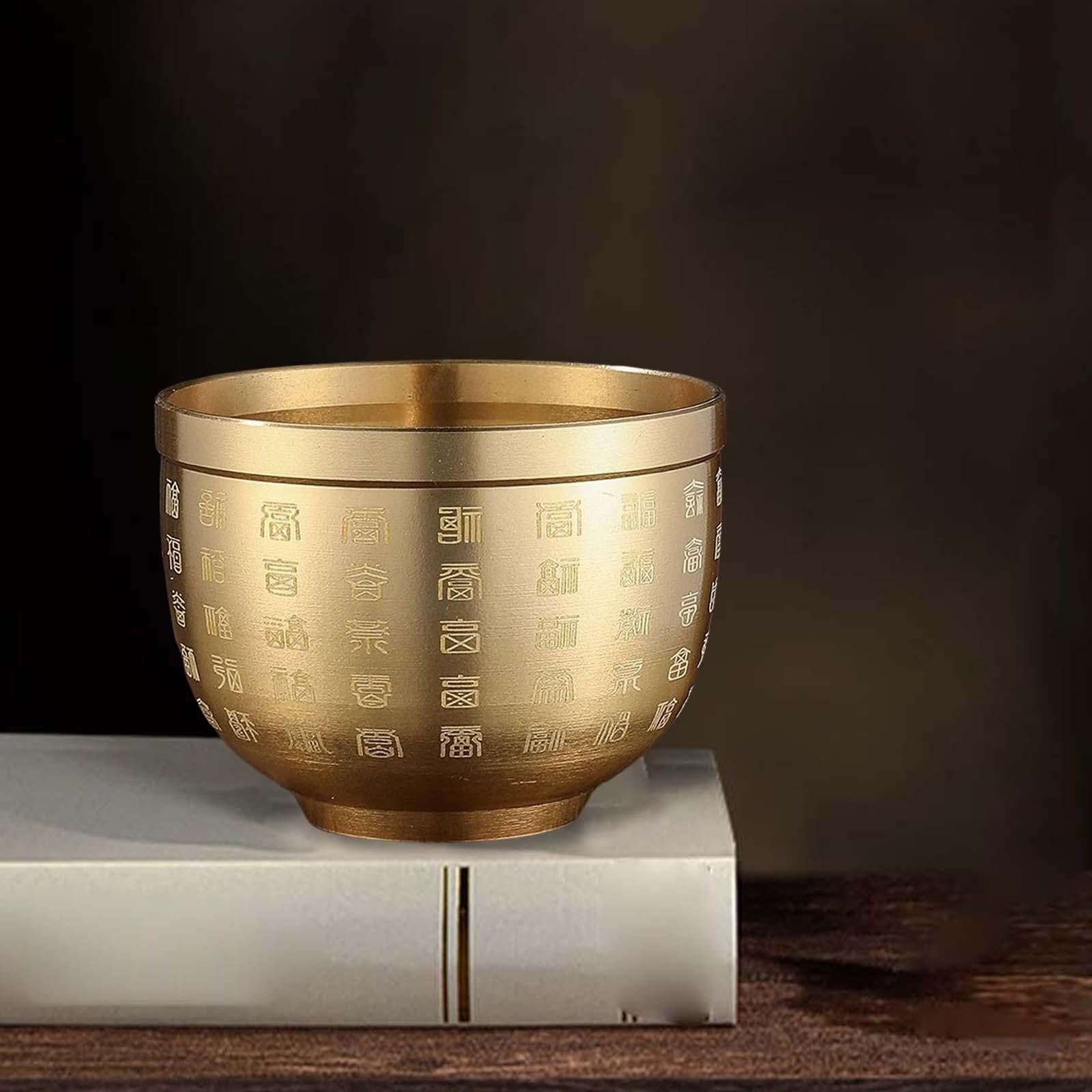 Brass Feng Shui Bowl Money Pot Brass Fortune Cylinder Chinese ...