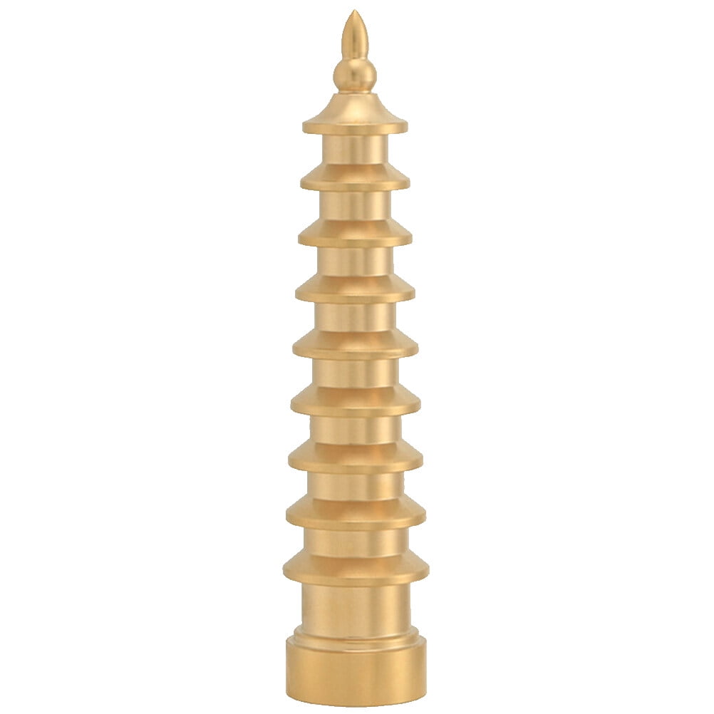 Brass Fengshui Pagoda Wenchang Tower Statue Desktop Brass Tower ...