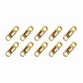 Brass Figure 8 Swivel Ring Connectors 10 Piece Pack for Reliable ...