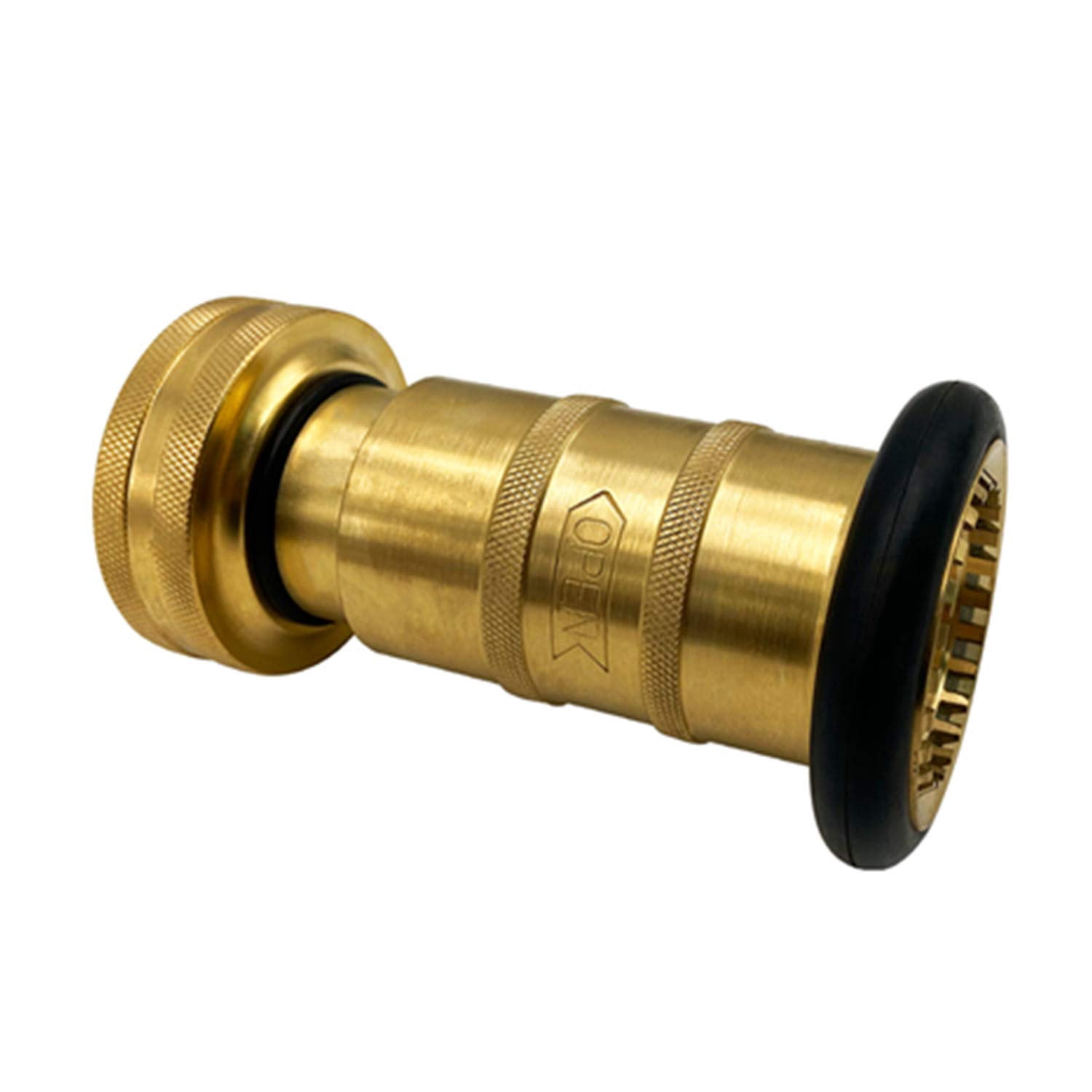 Brass Fire Hose Nozzle with Spray Jet Fog (1.5" NH/NST) - Walmart.com