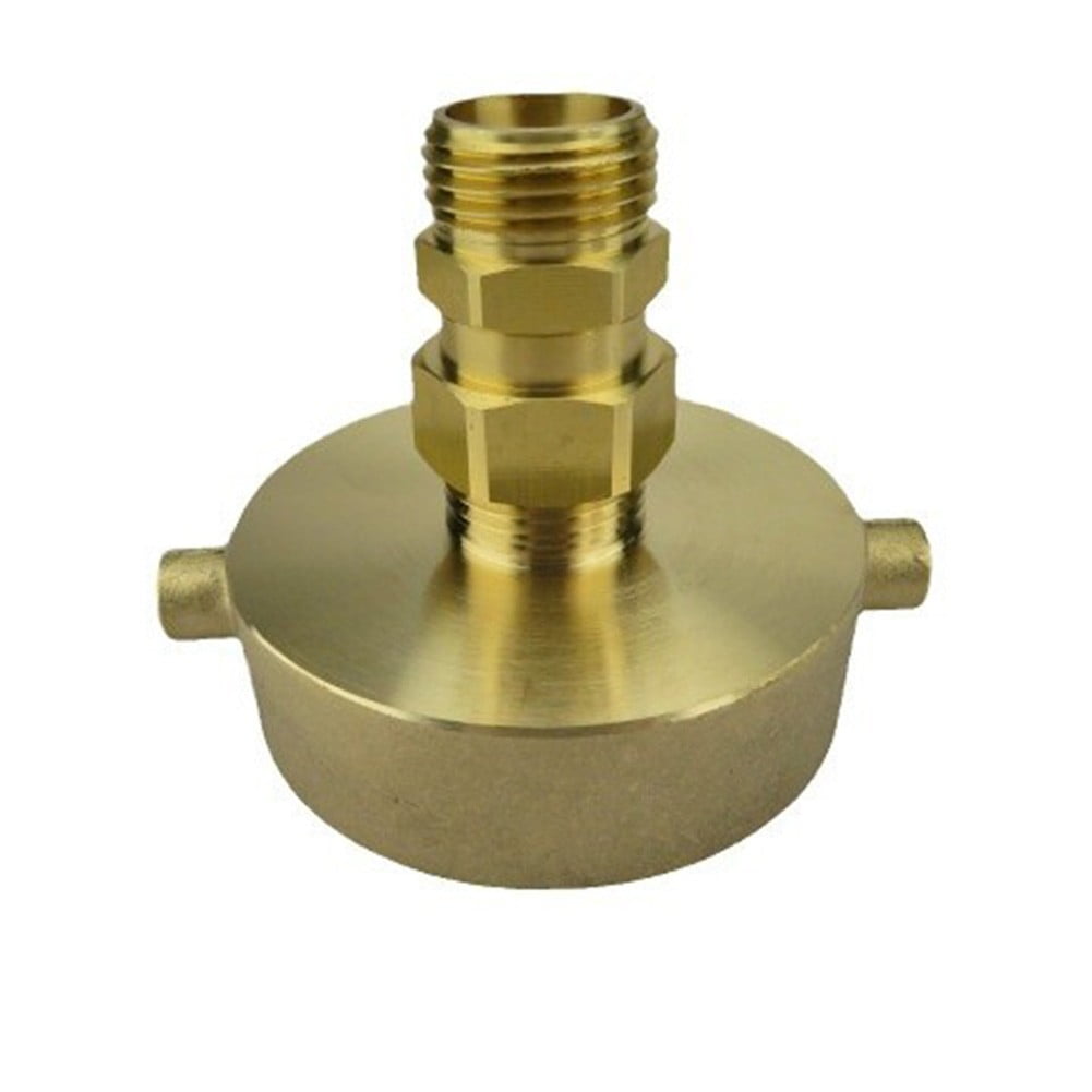 Brass Fire Hydrant Fitting 2-1/2" NST (NH) Female x 3/4" GHT Hose Fitting - Walmart.com