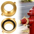 Brass Fire Hydrant Hose Adapter, 2-1/2