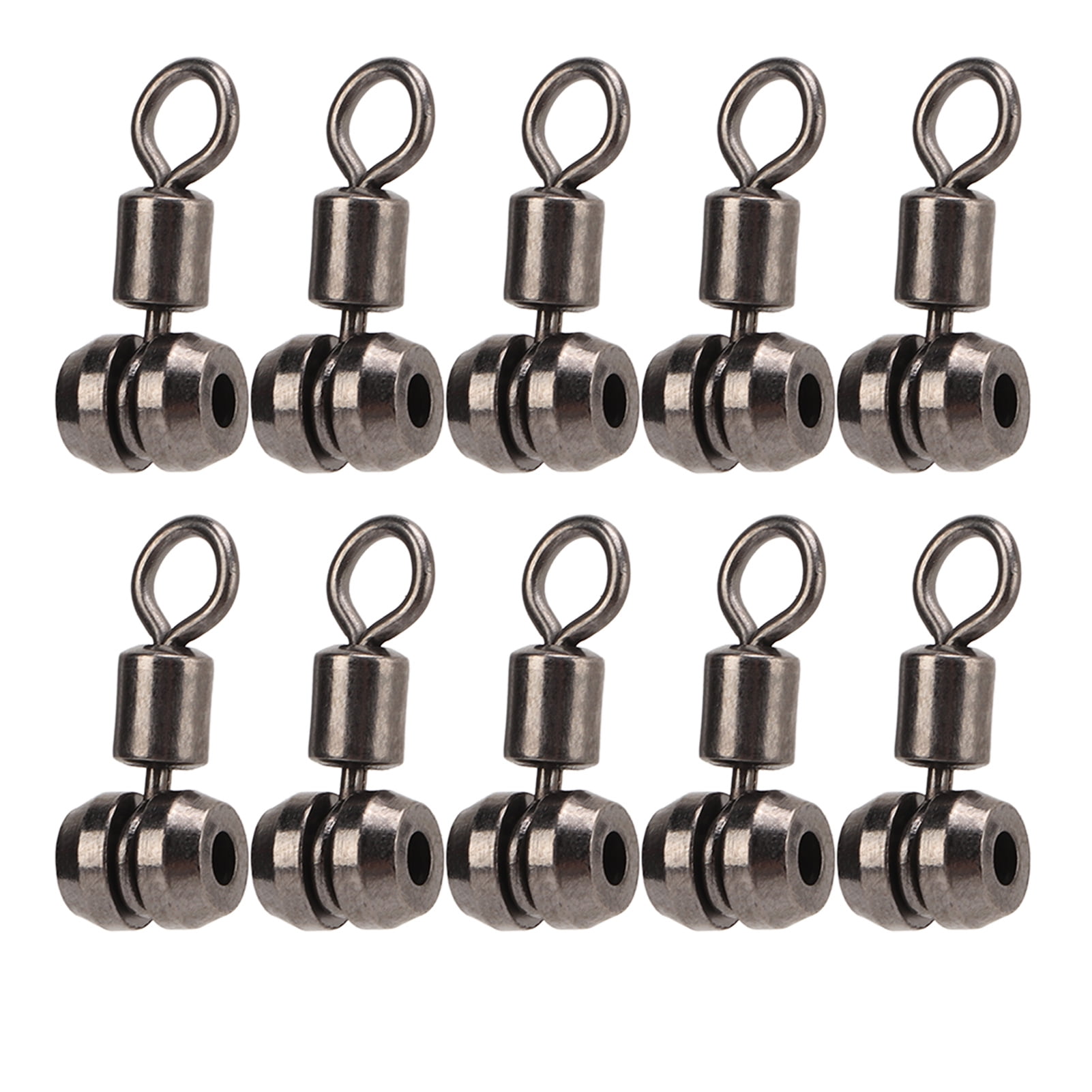 Brass Fishing Swivels, 3 Way T Turn Swivels, 10-Pack Triple Swivel ...
