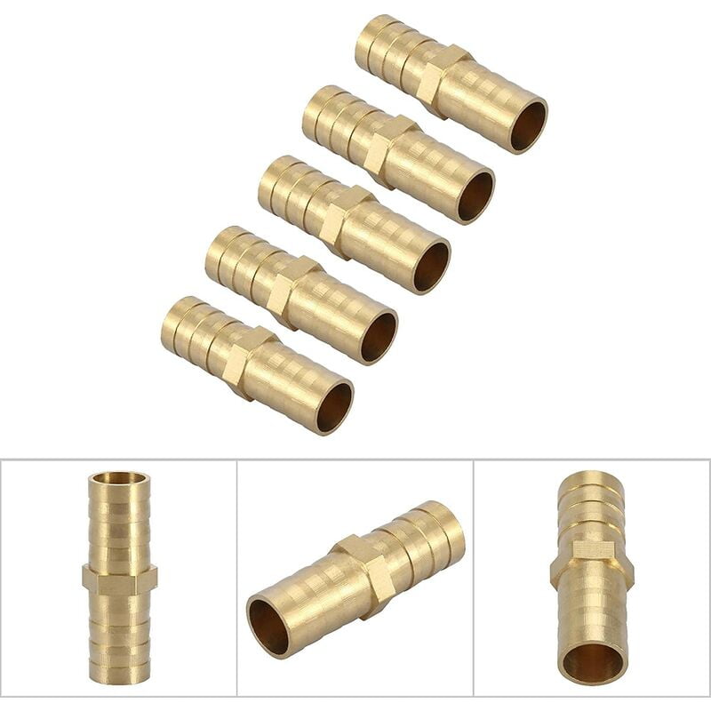 Brass Fitting Barb Straight Connector Water Pipe Hose Tube Coupler ...