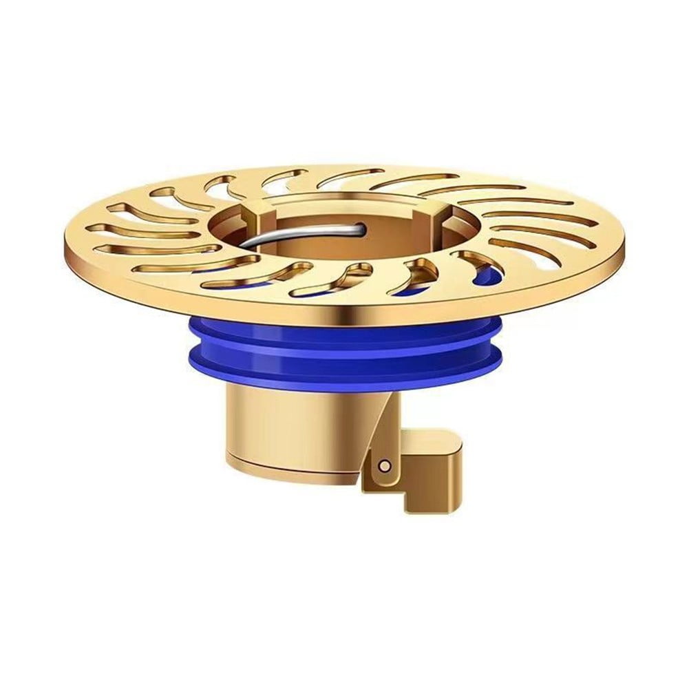 Brass Floor Drain Backflow Preventer for Shower and Kitchen Waste Water ...