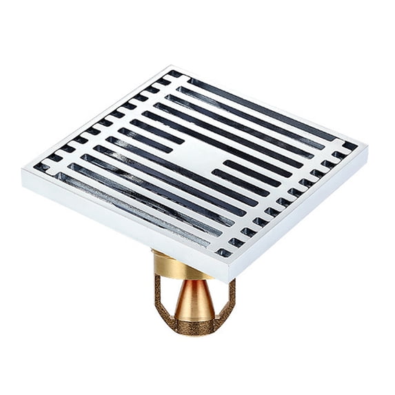 Brass Floor Drain Cover Square Drain Stopper Anti-blocking Backflow ...
