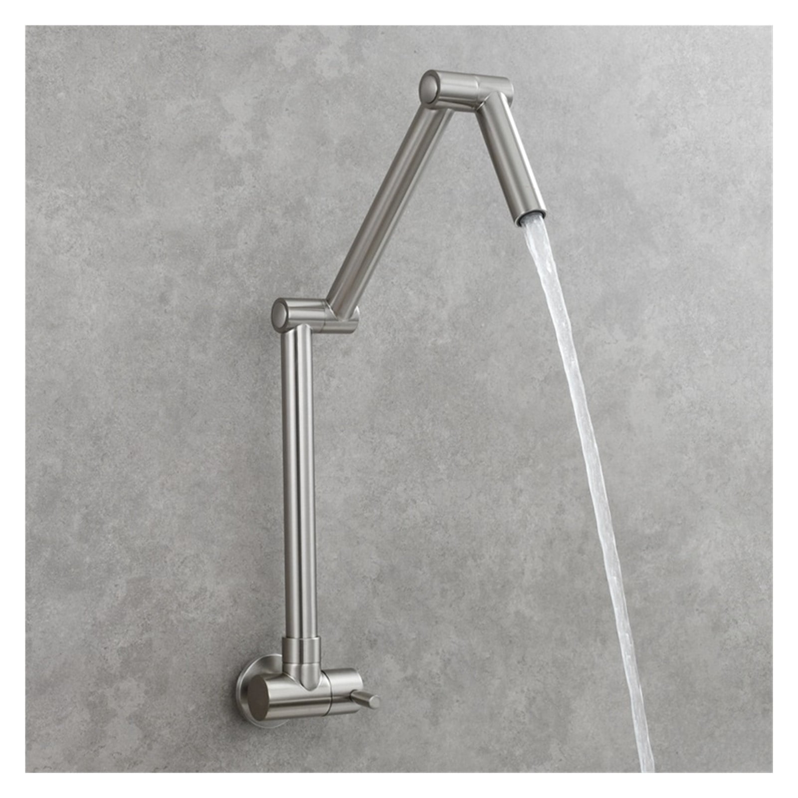 Brass Folding Faucet Two Joint Swing Arms Faucet Wall Mount Kitchen ...