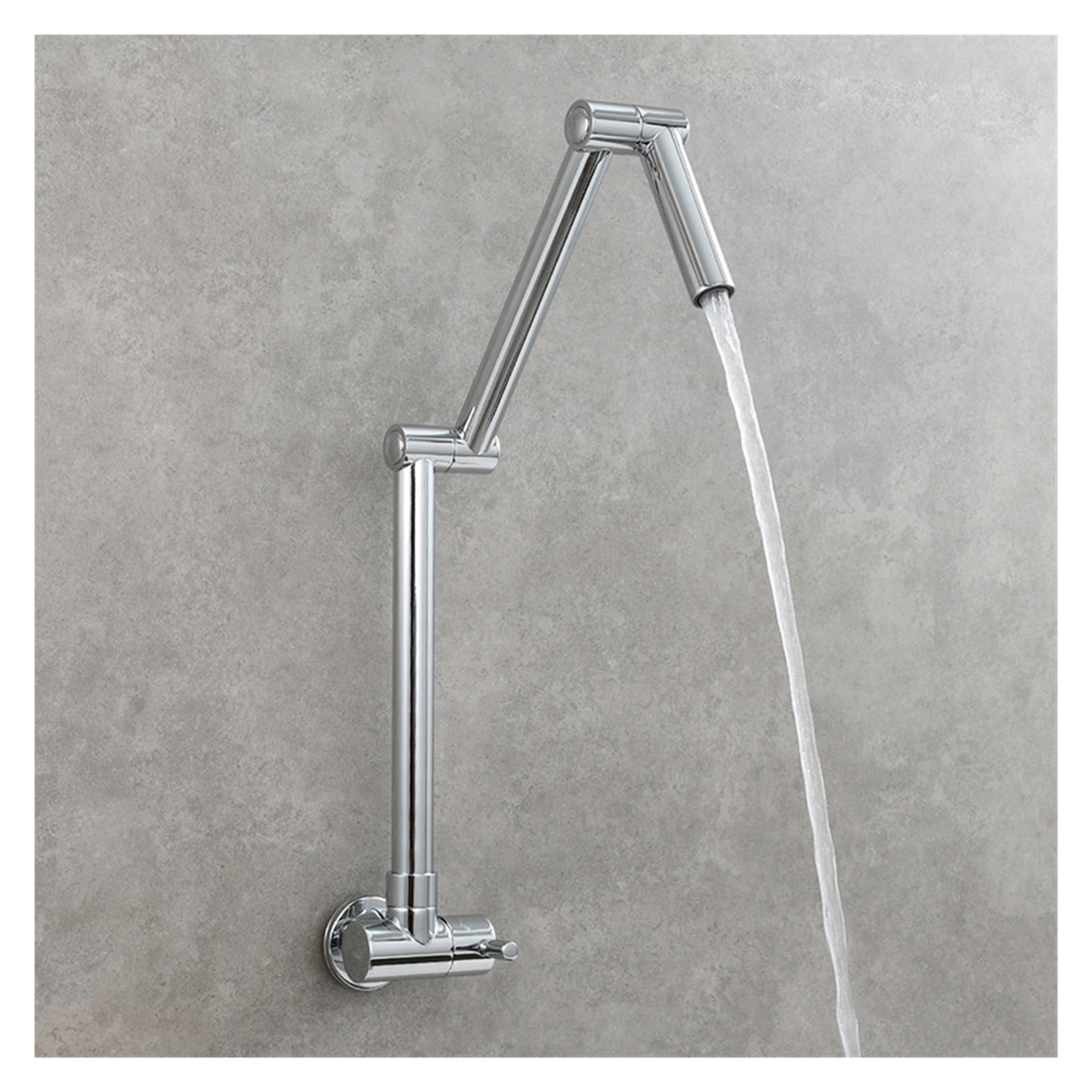 Brass Folding Faucet Two Joint Swing Arms Faucet Wall Mount Kitchen ...